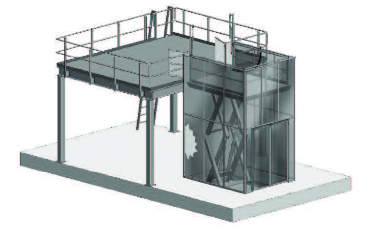 Rideable Material Lifts | Rider Mezzanine Access Lifts