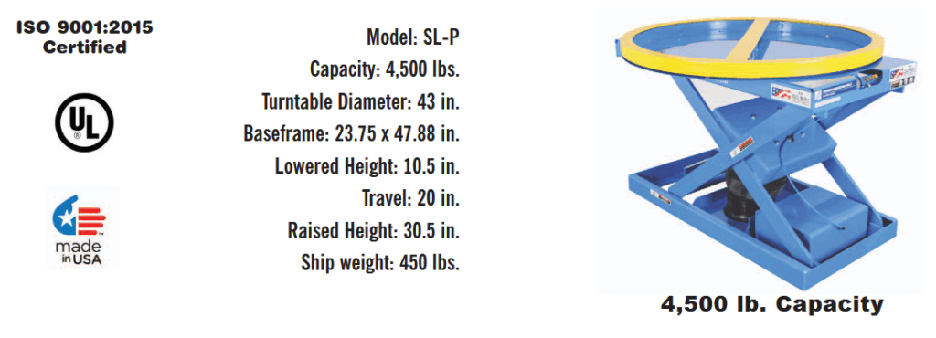 Pneumatic Palletizer Lift Tables | Advance Lifts